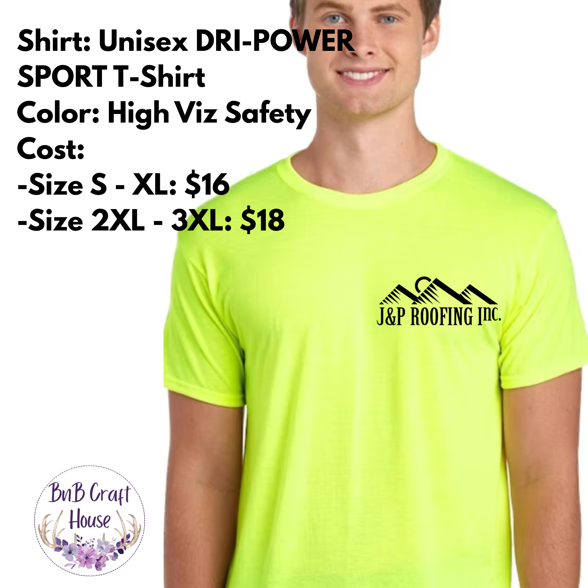 J&P Roofing - Custom Shirts – BnB Craft House